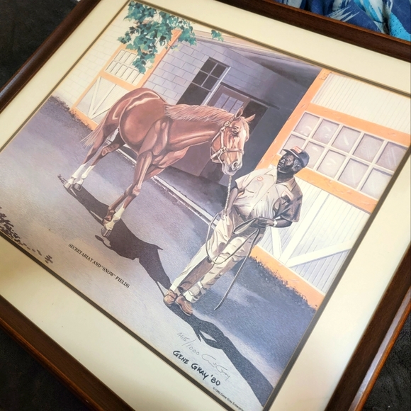 Art | Signed Lithograph Secretariat And Snow Fields By Gene Gray | Poshmark